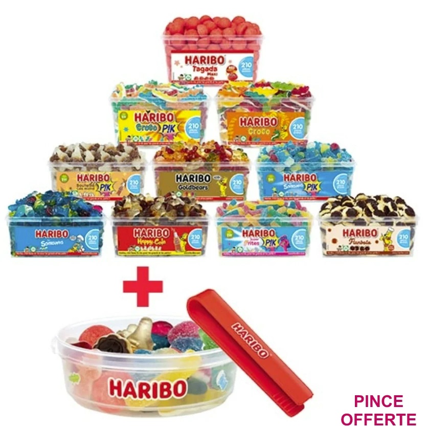 Colis Haribo 10 Tubo + 80 Box offerts - ETSDUPLEIX
