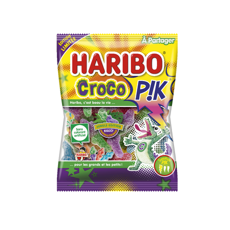 Carton de 30 sachets Croco Pik 120gr Haribo - ETSDUPLEIX